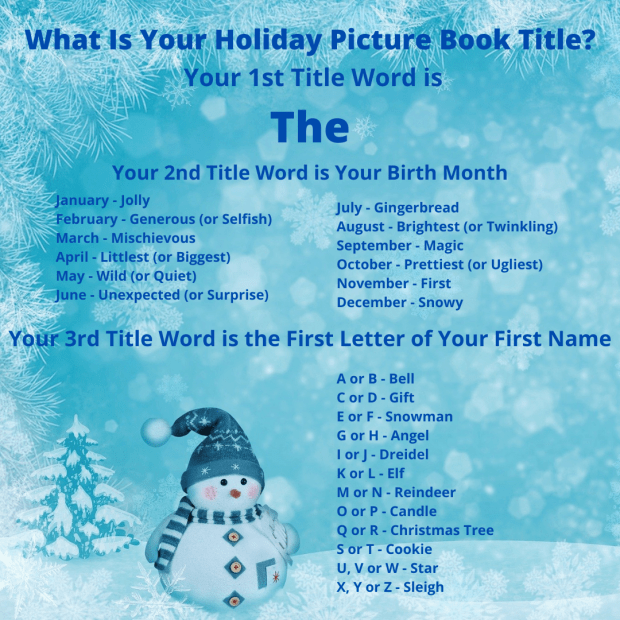 The 2020 Holiday Contest WINNERS!!! – Susanna Leonard Hill