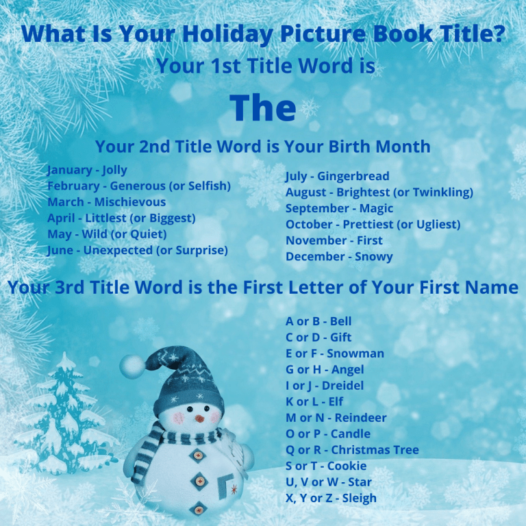 The 2020 Holiday Contest WINNERS!!! – Susanna Leonard Hill